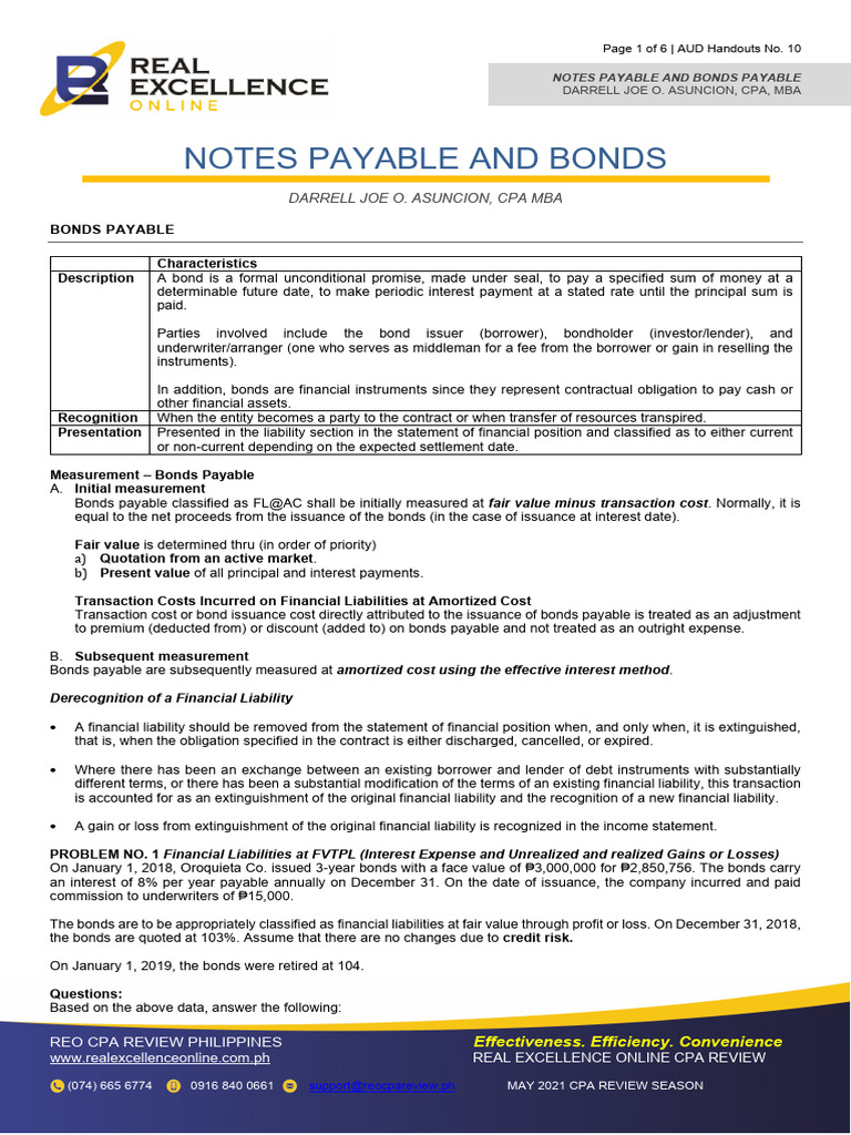 Notes and Bonds Payable Overview | PDF | Bonds (Finance) | Loans