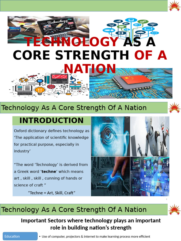 Technology As A Core Strength of A Nation | PDF | Internet | Computing