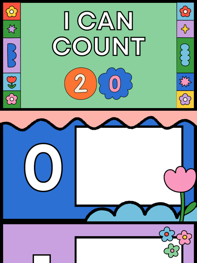 Colorful Abstract Counting To 20 Mathematics Presentation | PDF