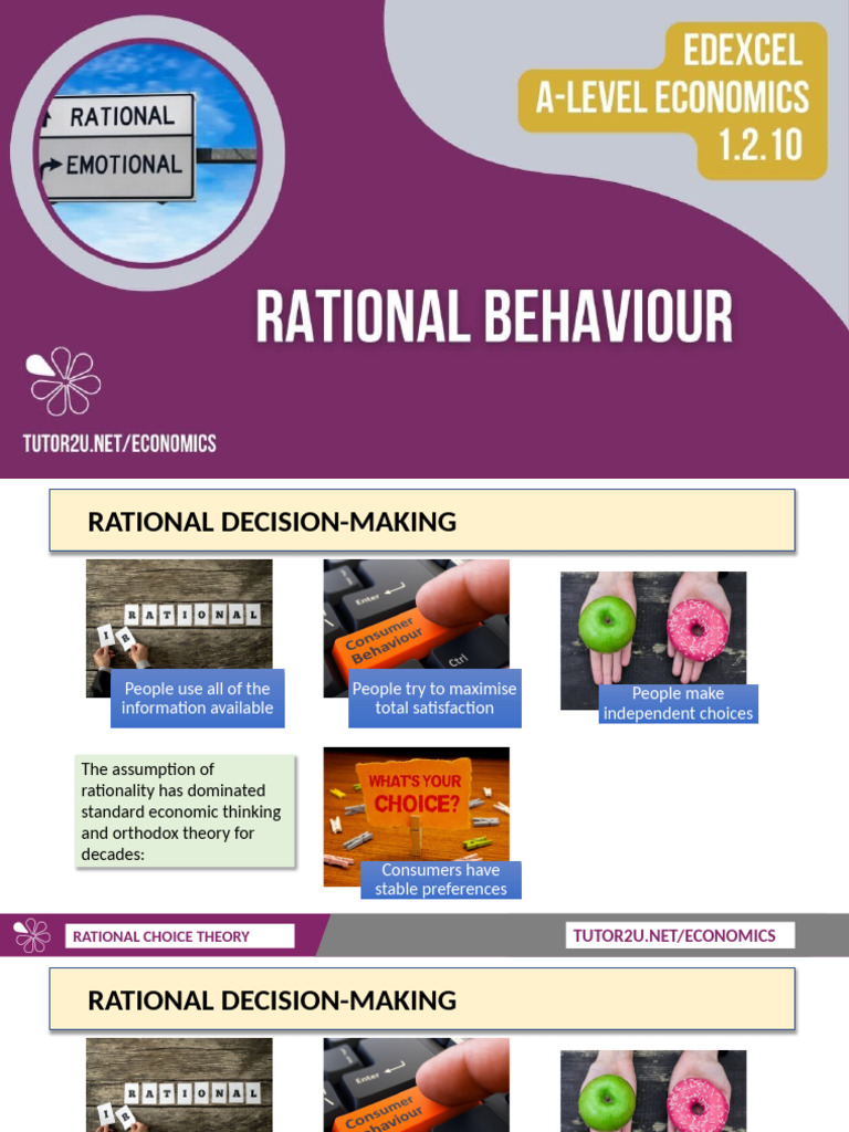 1 2 10 Rational Behaviour | PDF | Rationality | Economics