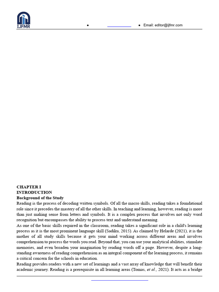 21139 | PDF | Reading Comprehension | Learning