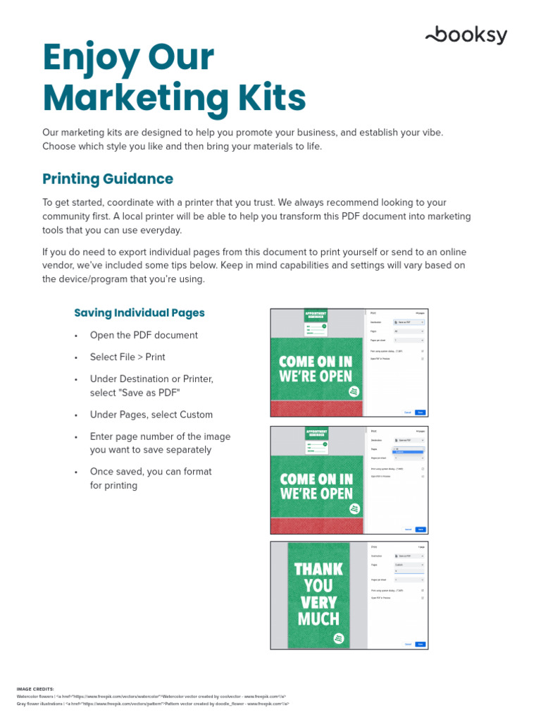 Marketing Kits for Business Promotion | PDF | Printer (Computing ...