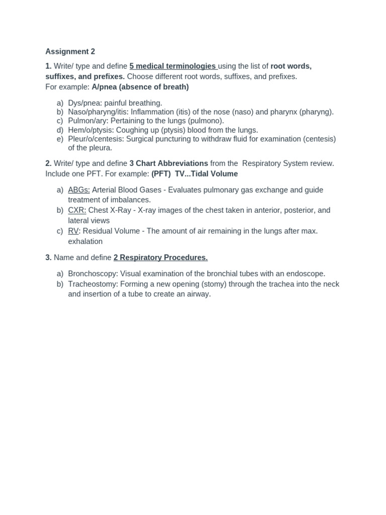 Medical Terminology for Students | PDF