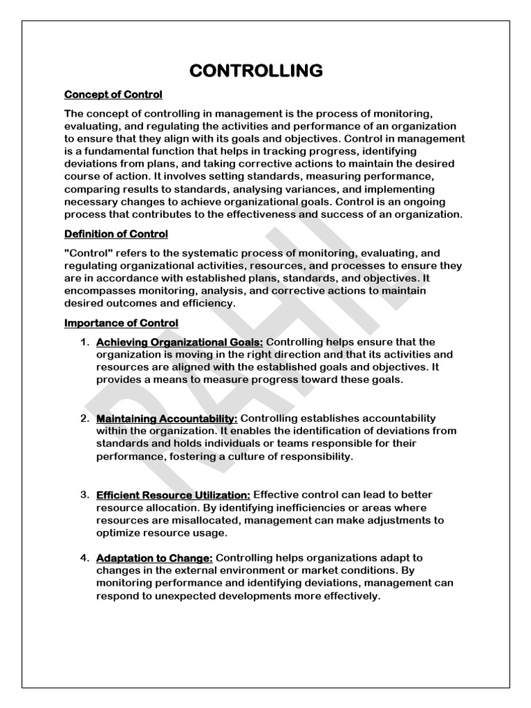 CONTROLLING 2 | PDF | Leadership | Motivation