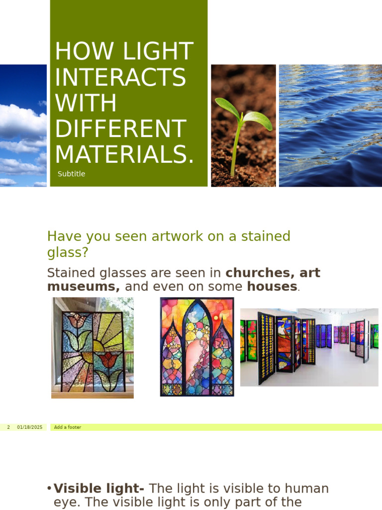 How Light Interacts with Materials | PDF