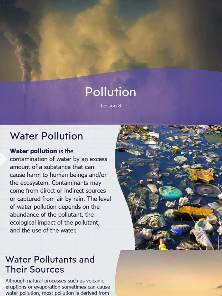 Lesson 8 | PDF | Water Pollution | Sewage Treatment