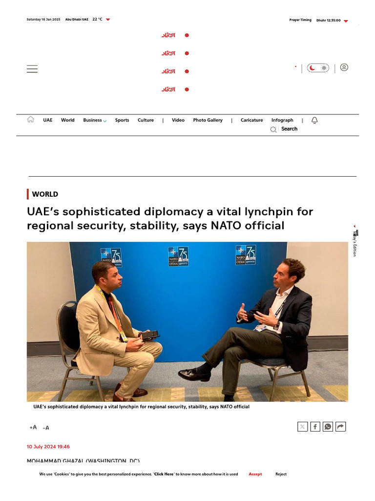 UAE's Sophisticated Diplomacy A Vital Lynchpin For Regional Security ...