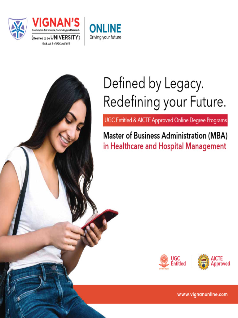 MBA Healthcare and Hospital Management Brochure Without ph no May'06 | PDF | Master Of Business ...