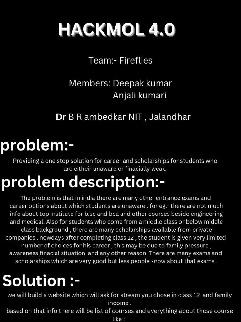 Career Guidance and Scholarships Hub | PDF