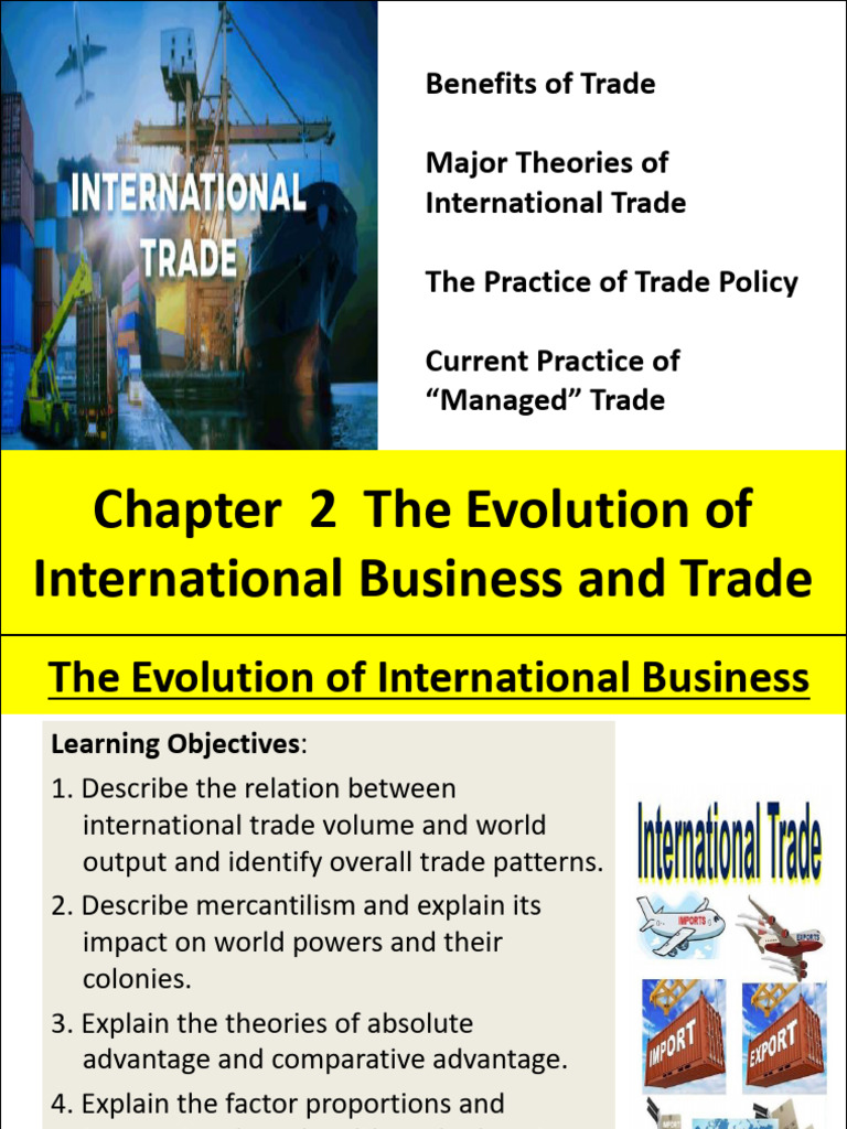 Chapter 2 Evolution of Trade | PDF | Free Trade | Protectionism