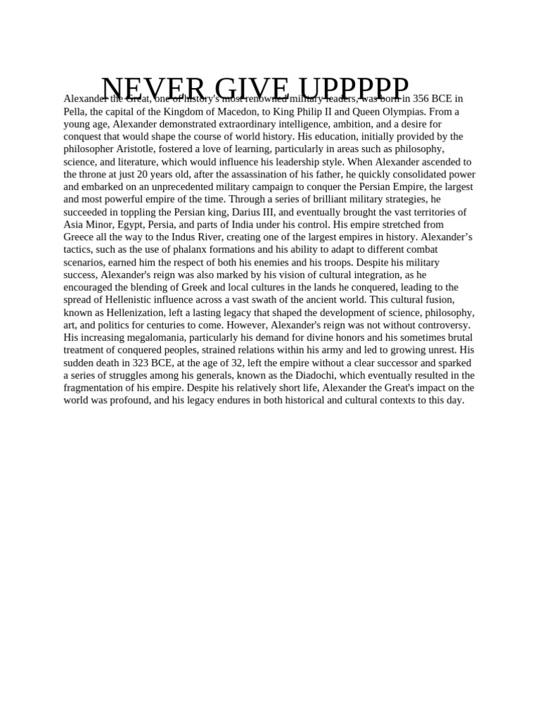 Never Give Uppppp | PDF