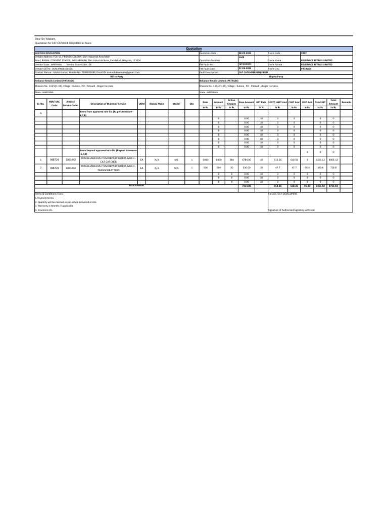 1449 RRL FR87 | PDF | Sales | Trade