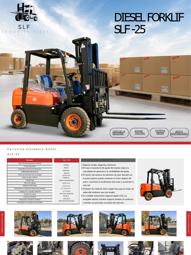 Forklift SLF 25 1 | PDF | Máquina elevadora | Vehículos terrestres