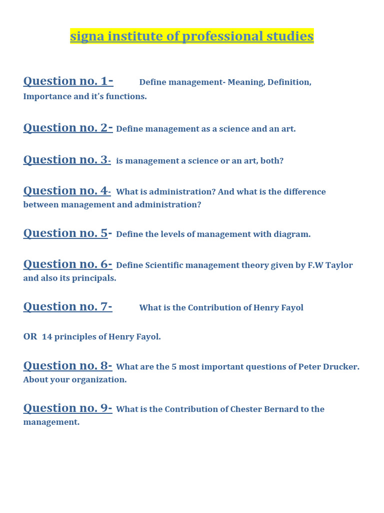 Bca 1st Year Important Questions | PDF