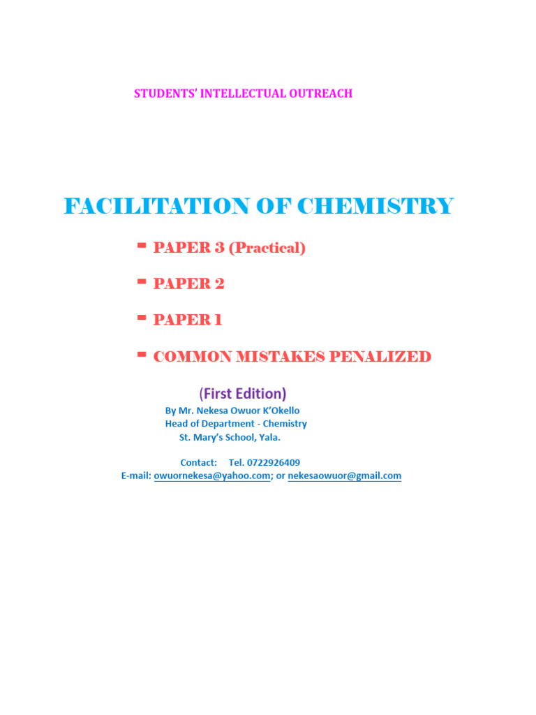 THE GOOD TEACHER'S NOTES - CHEM F4 (FINAL STRATEGY- REVISED) (Repaired ...