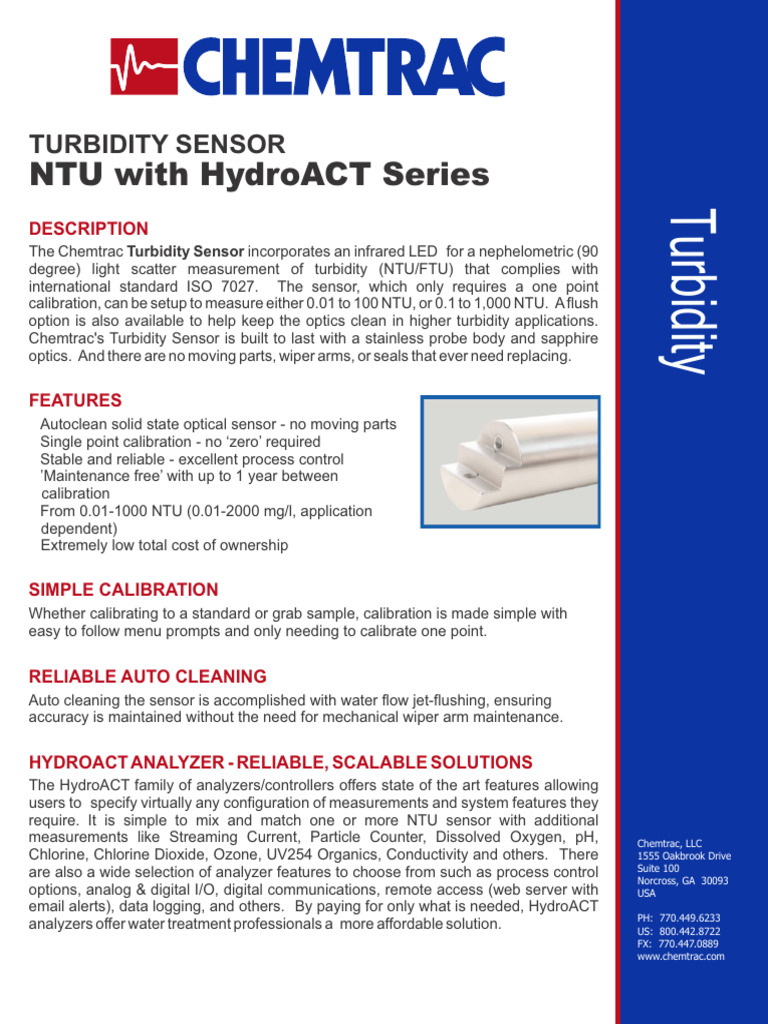 Turbidity-Sensor-Data-Sheet-042922 | PDF