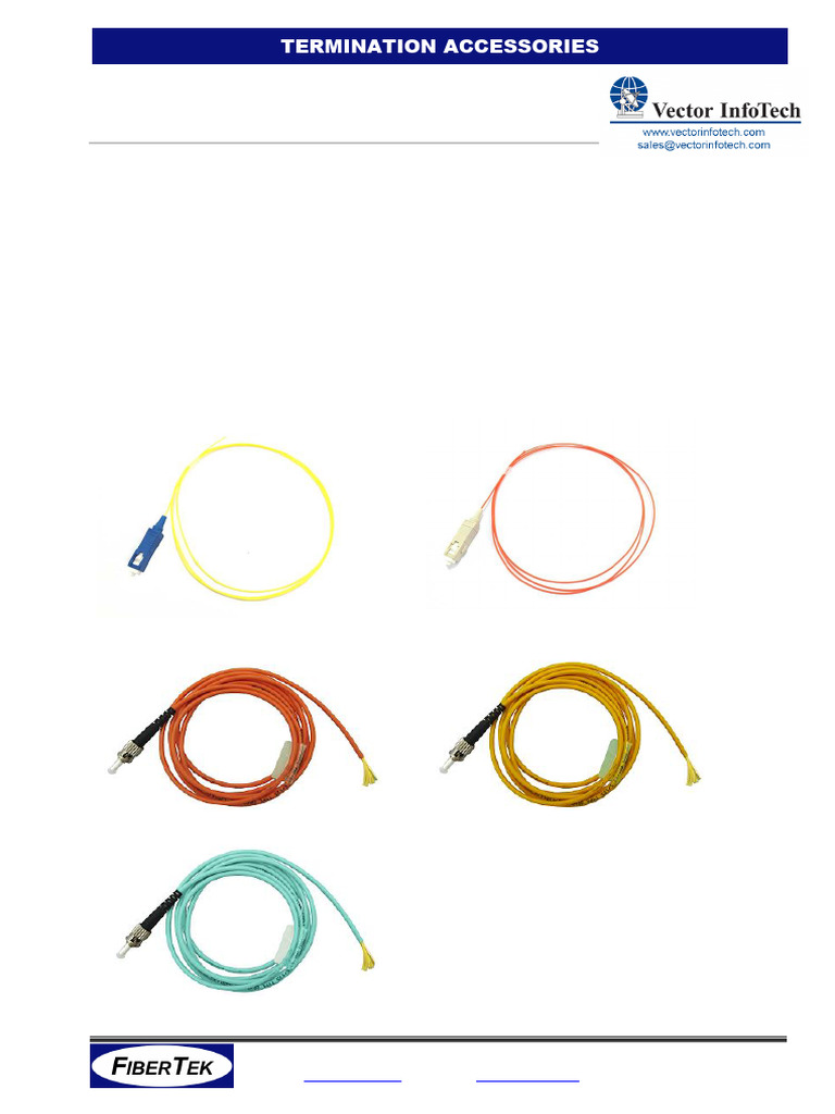 Product92654 General Pigtails-Rev3.0 (Oct16) | PDF | Optical Fiber ...