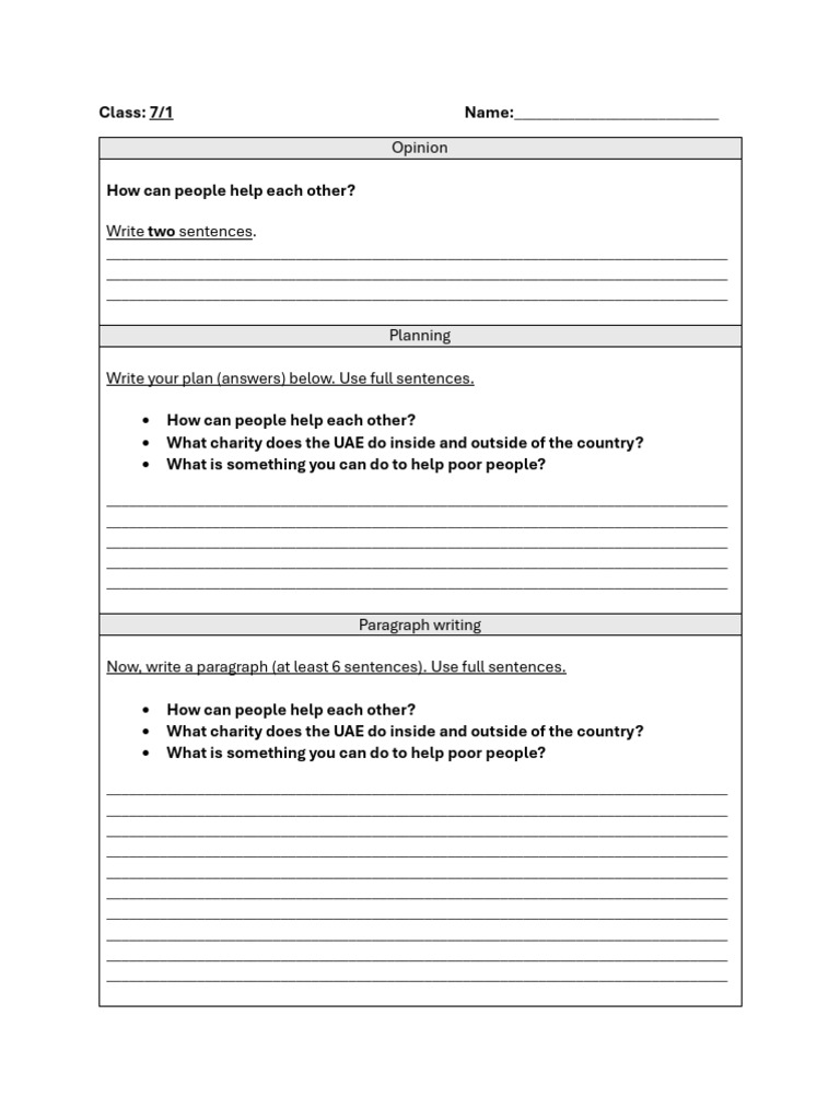 Grade 7 Writing Exam Practice | PDF | Qualifications