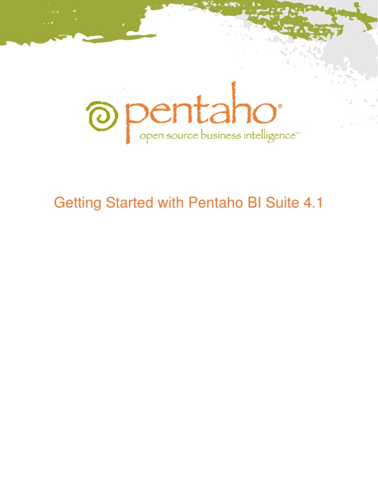 Getting Started With Pentaho | PDF | 64 Bit Computing | Business ...
