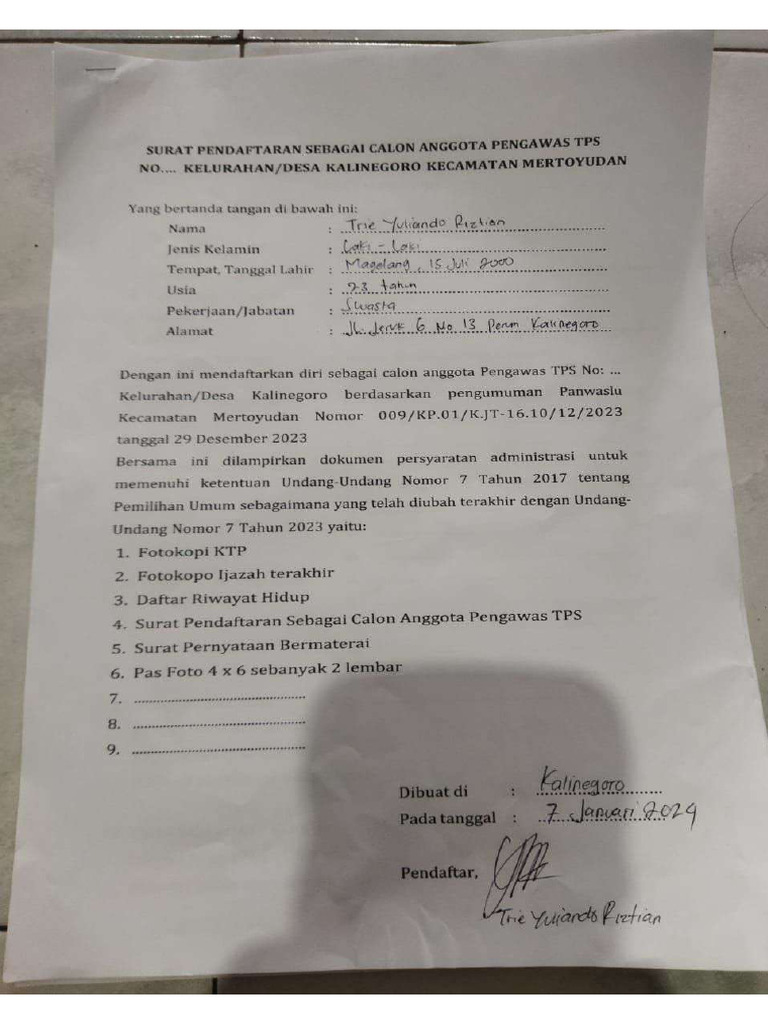 Trie Yuliando Kalonegoro | PDF