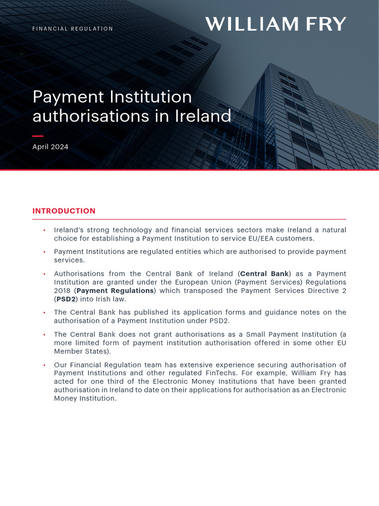 FRU Payment Institution Authorisations April 2024 | PDF | Regulatory ...
