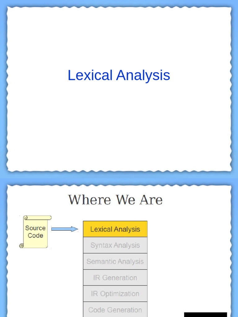 2.1Lexical Analysis | PDF | Software Engineering | Computing