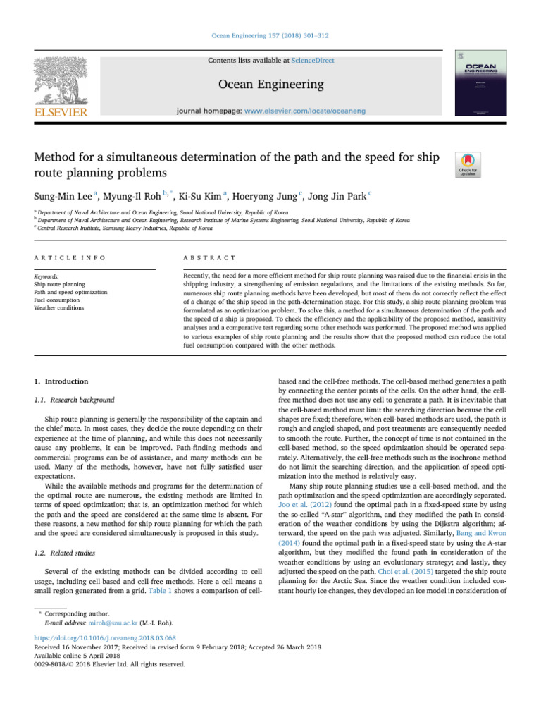 75 Method For A Simultaneous Determination of The Path and The Speed ...