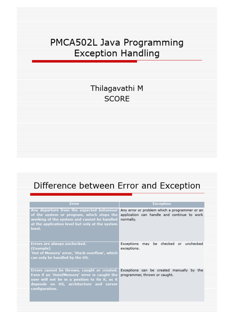 Module 2exception Handling Pdf Inheritance Object Oriented 1553