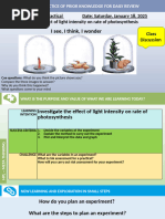 PRACTICAL 1 Effect of Light Intensity On Photosynthesis | PDF