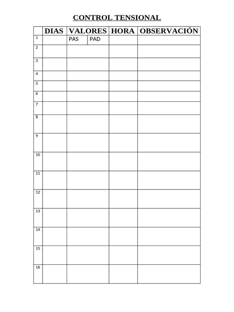 Control Tensional | PDF