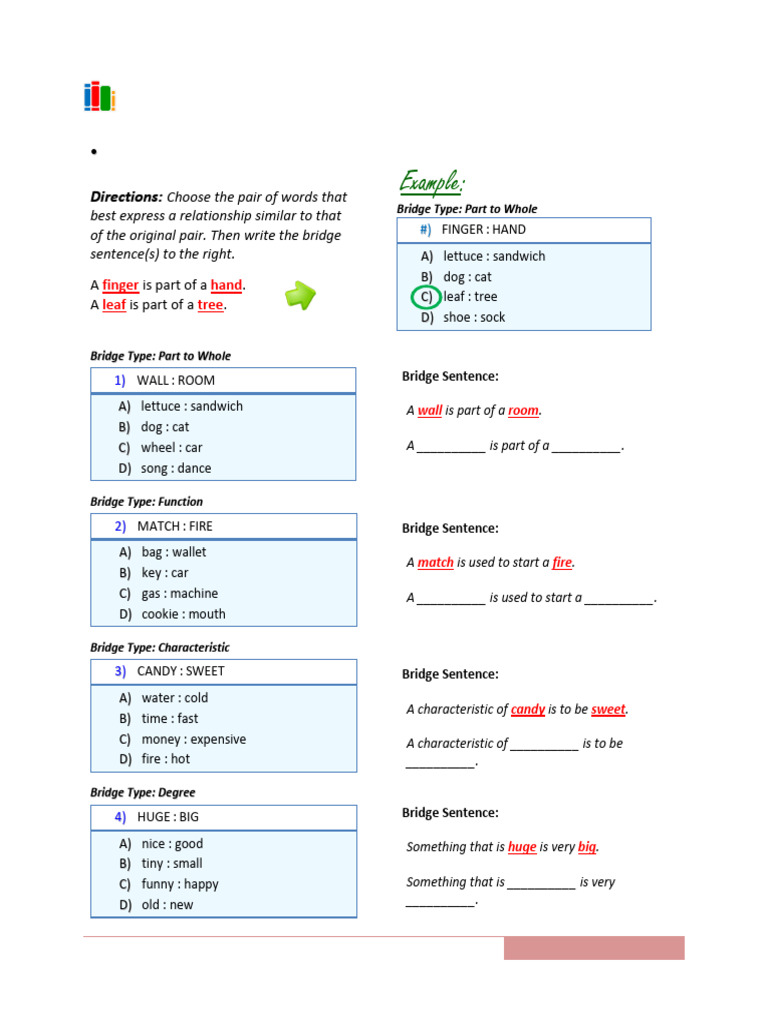 Level 4 Analogies 1 | PDF