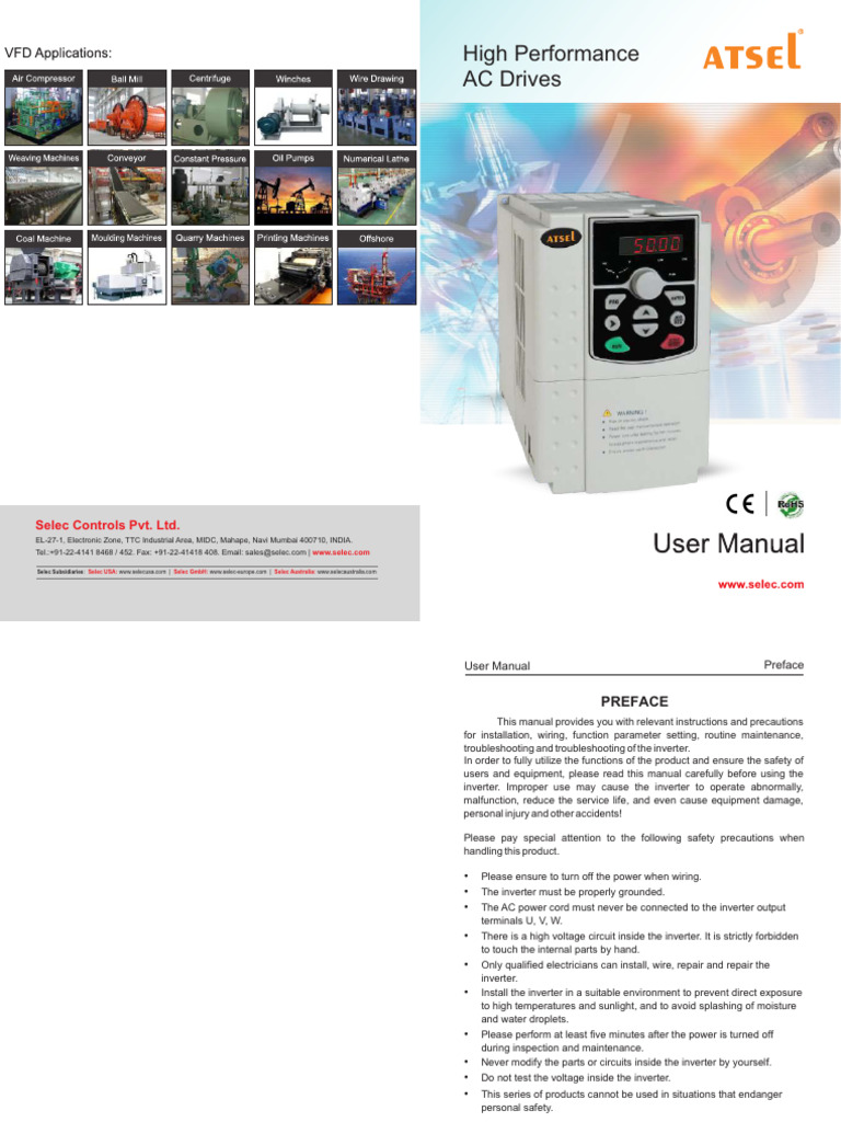 FD300-Instruction Manual | PDF | Power Inverter | Power Supply