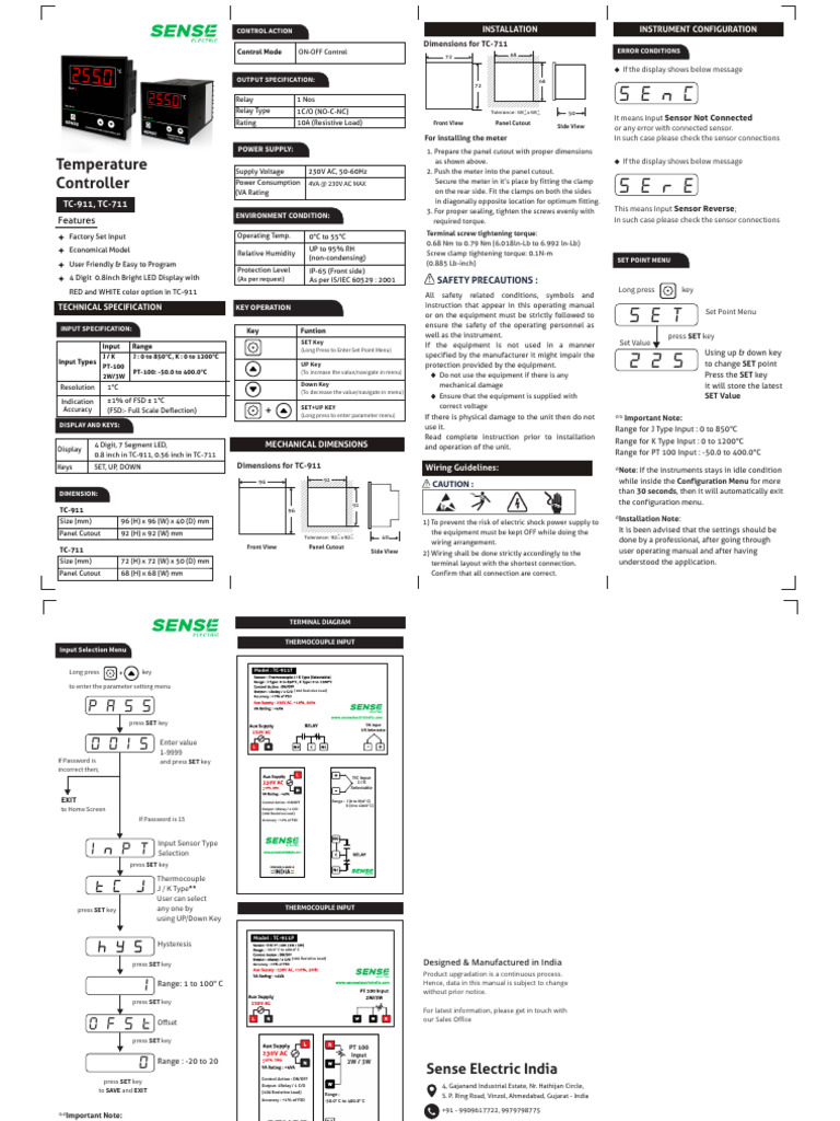 TI-91_USRM_F | PDF | Power Supply | Thermocouple