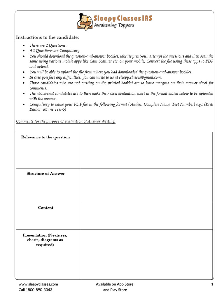 Sociology Test Instructions & Questions | PDF