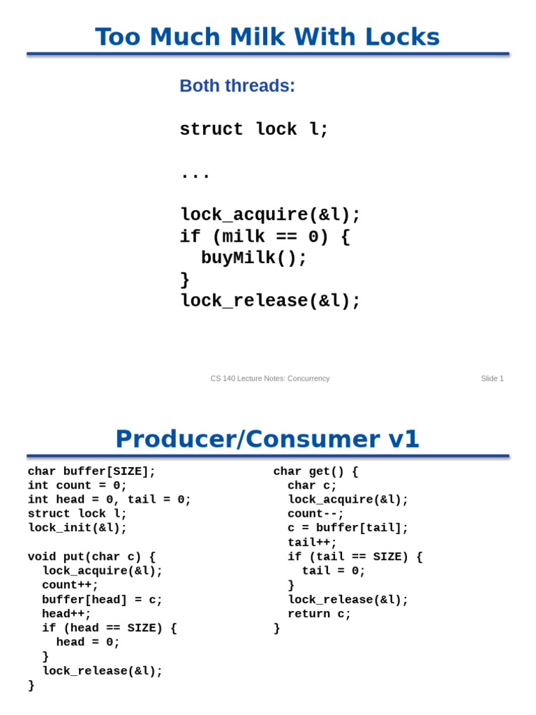 Locks | PDF | Computer Programming | Software Engineering