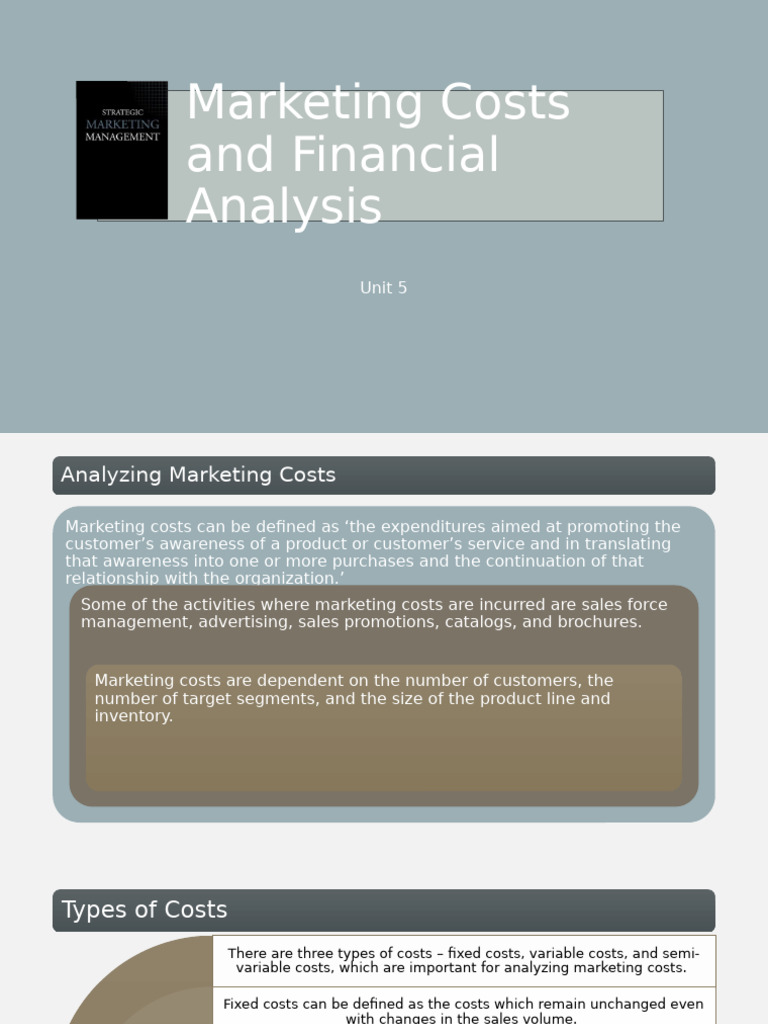 Strategic Marketing Unit 5 | PDF | Marketing | Capital Structure