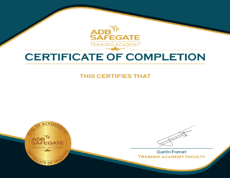 Bilal Ahmed Approach Lighting Theory of Operations Certificate of ...