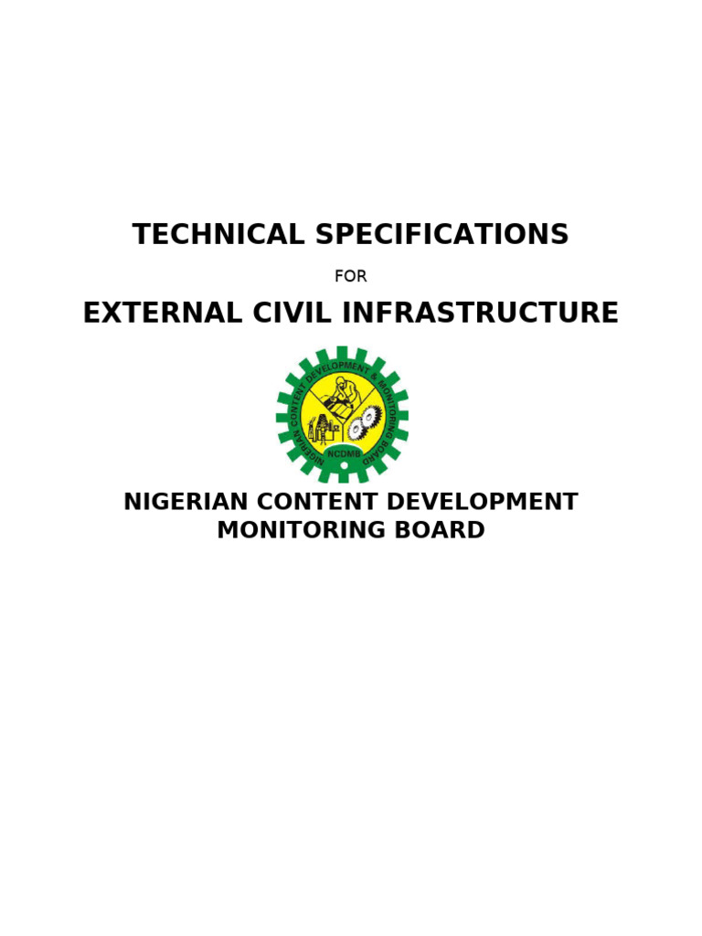 SBD Concrete Technical Specifications | PDF | Concrete | Road