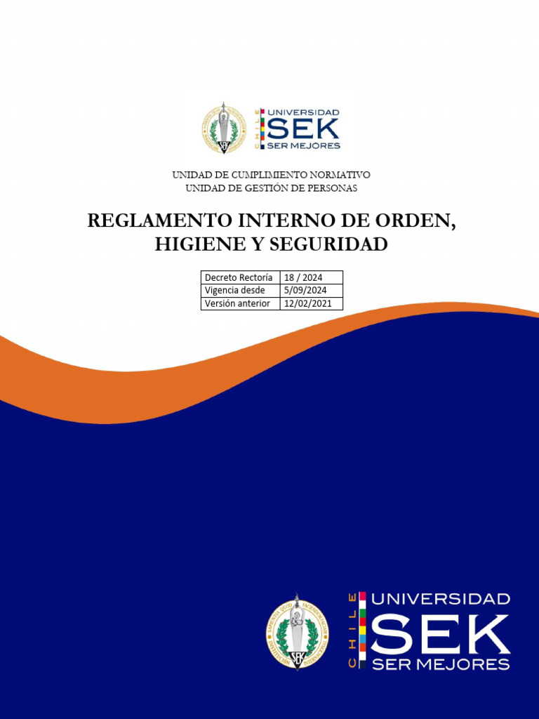 REGLAMENTO INTERNO DE ORDEN HIGIENE Y SEGURIDAD FF | PDF | Salario | Derecho laboral