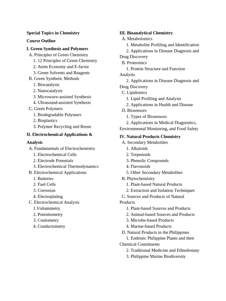 Course Outline | PDF | Bioinformatics | Forensic Science