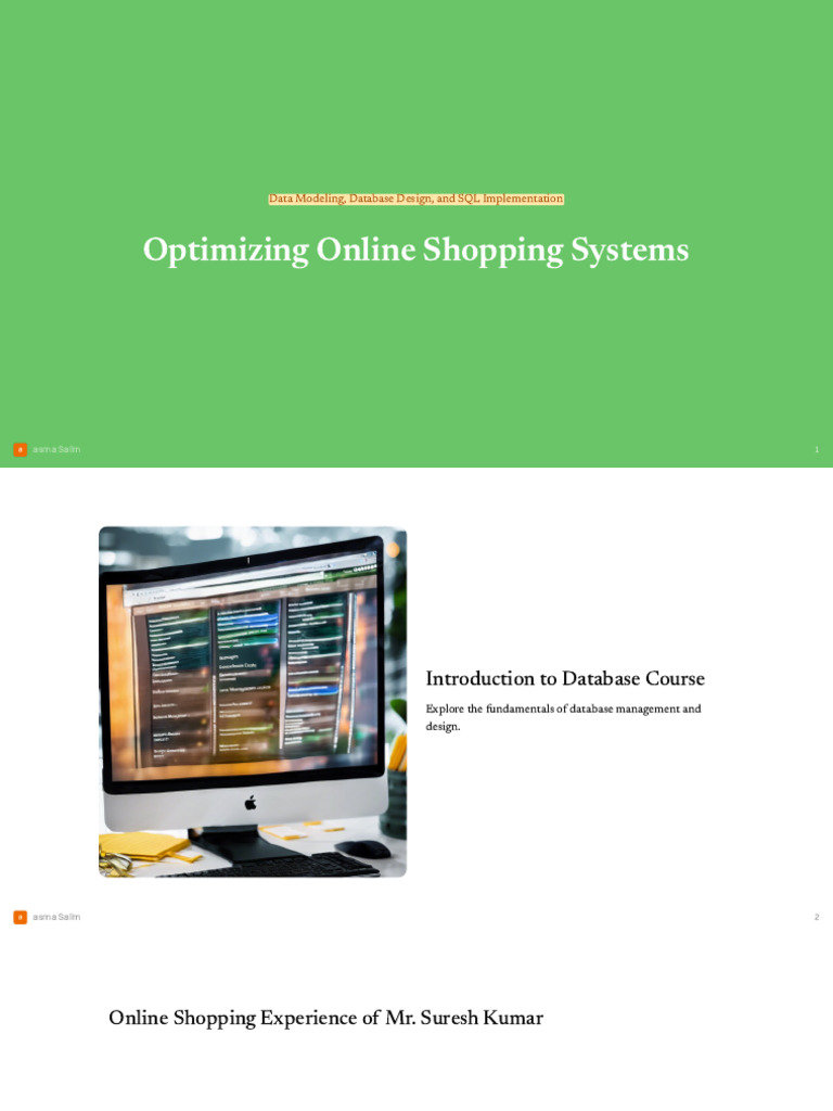 Optimizing Online Shopping Systems 2 | PDF | Databases | Relational Database