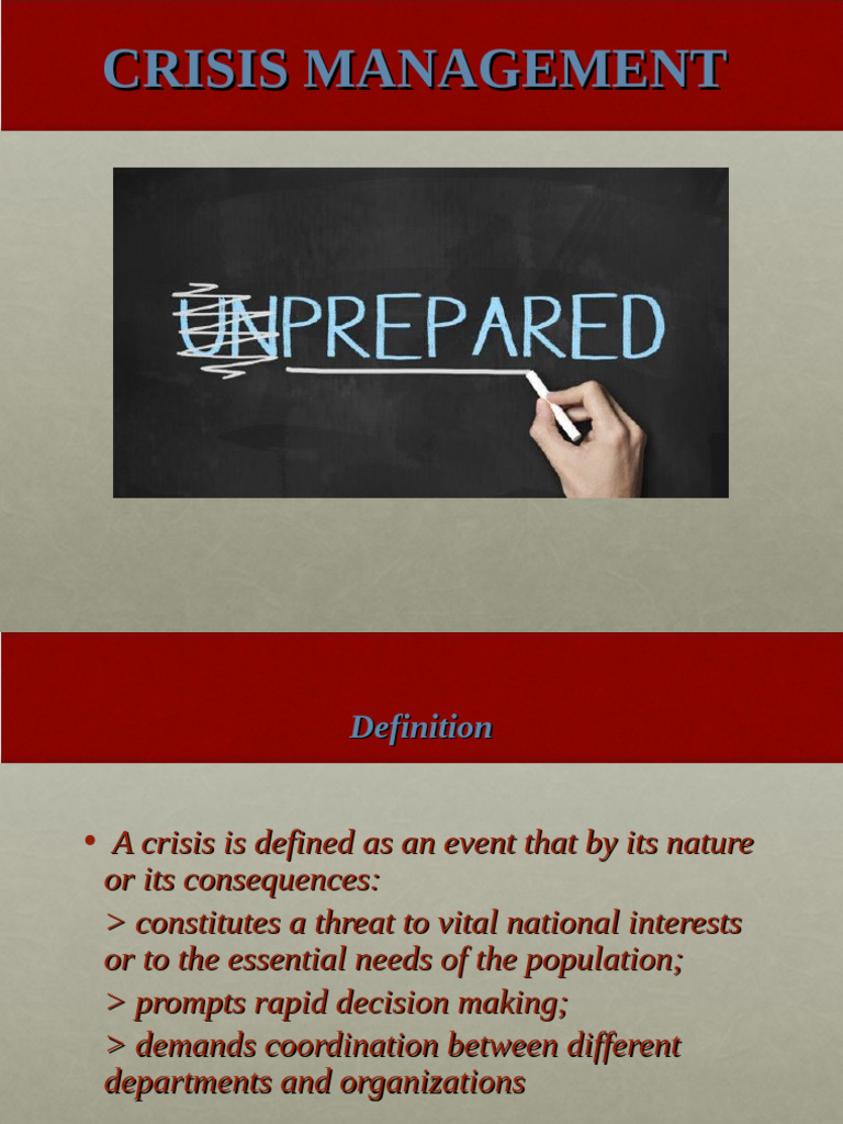 Intro403 Crisis Management | PDF | Emergency Management | Crisis Management
