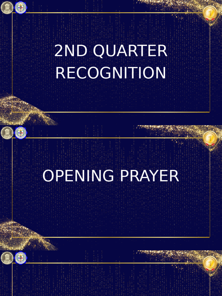 2nd Quarter Recognition | PDF