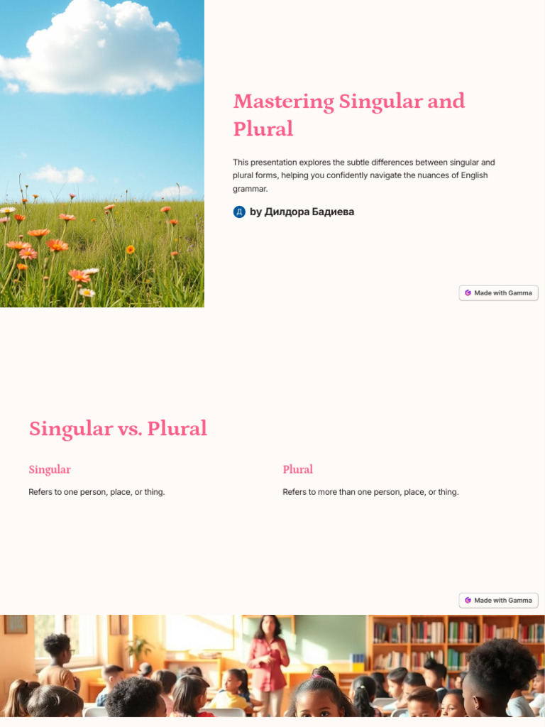 Mastering-Singular-and-Plural | PDF Mastering-Singular-and-Plural | PDF