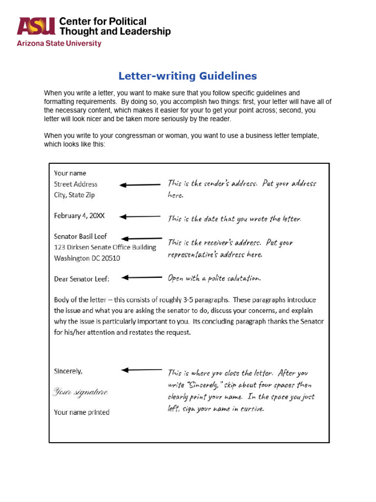 Q23 Letter-Writing Guidelines - CPTL | PDF