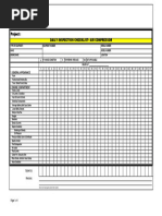 Daily Inspection Checklist - Air Compressor | PDF