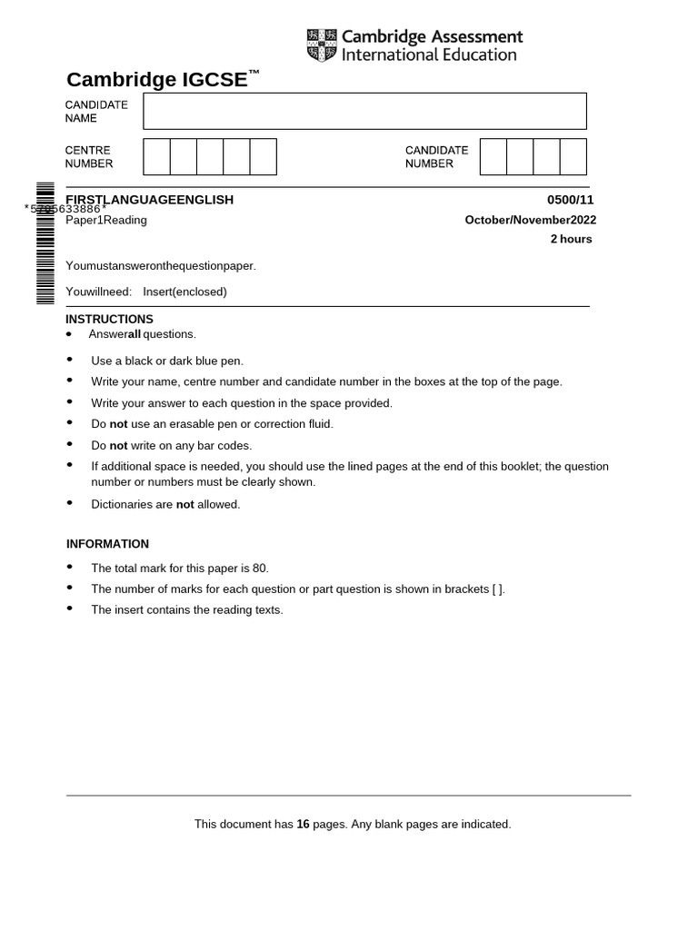 English exam practice | PDF