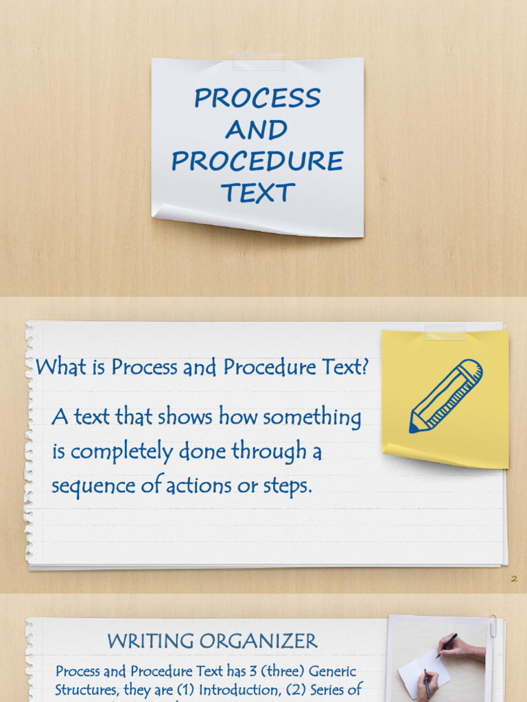 Process and Procedure Text | PDF | Language Mechanics | Grammar