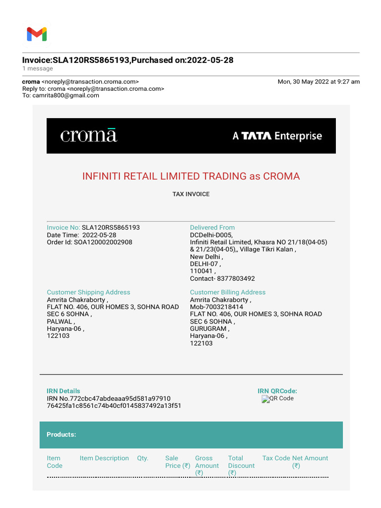 Ac Invoice 2 | PDF | Invoice | Government Finances