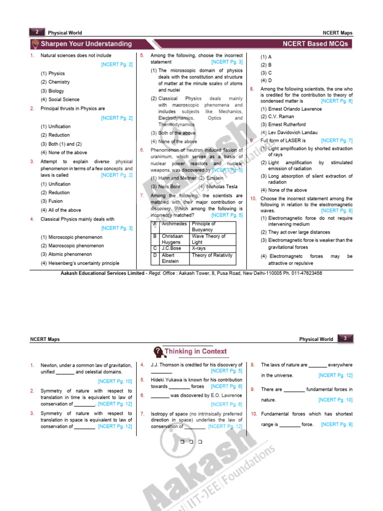 Aakash (PCB) MIND MAPS Removed | PDF | Acceleration | Physics
